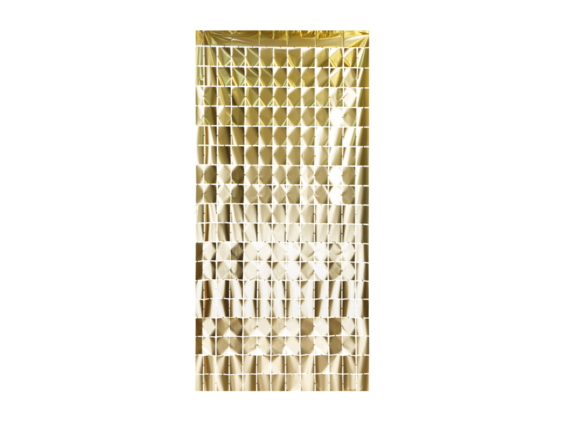 Party curtain Square, luxury gold, 100x200cm - Designer decorations and ...